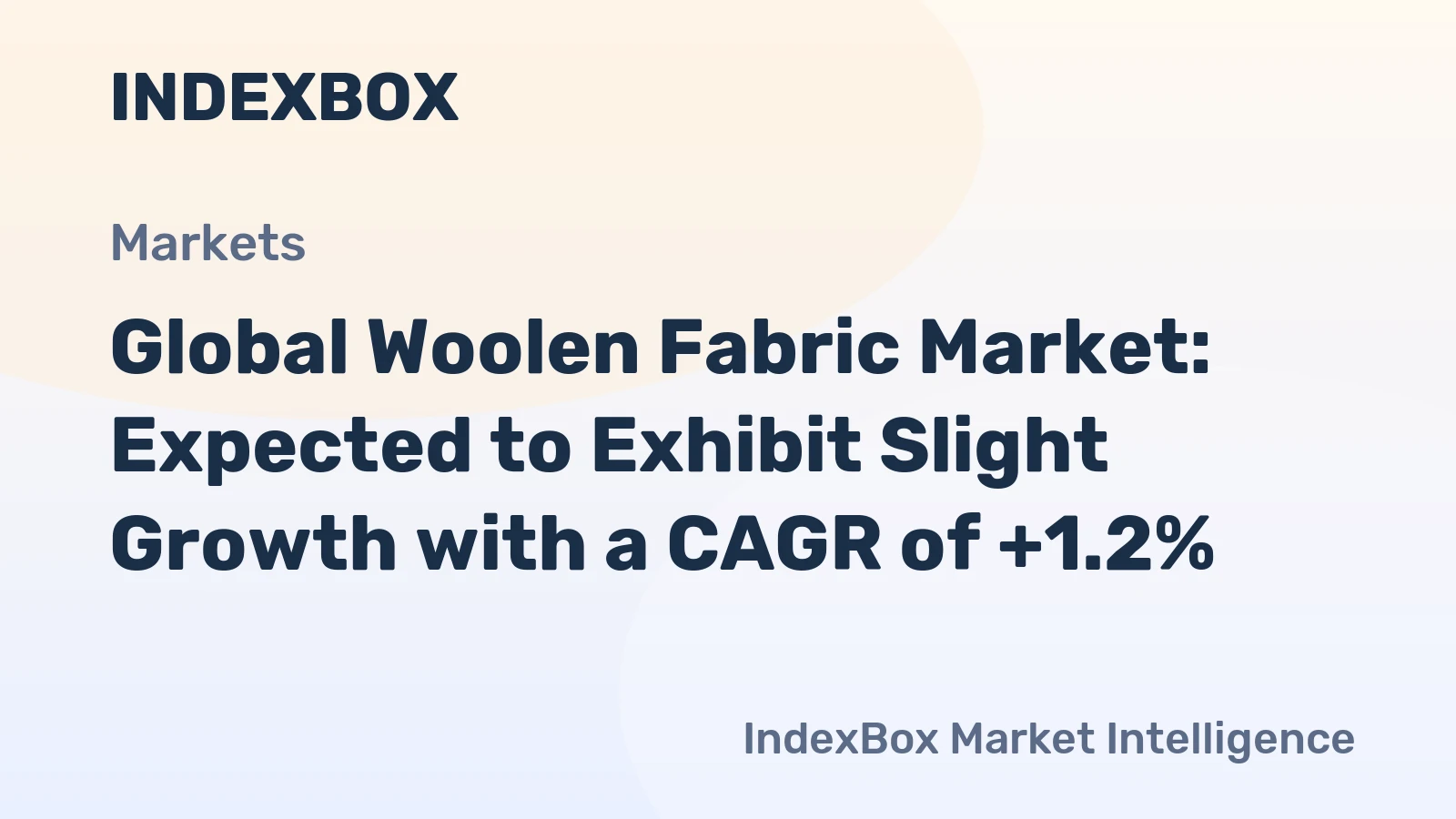 Global Woolen Fabric Market: Expected to Exhibit Slight Growth with a CAGR of +1.2%