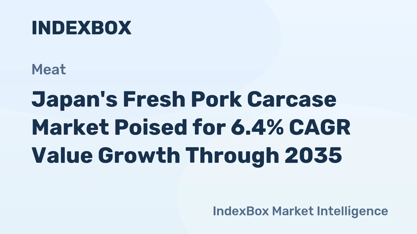 Japan's Fresh Pork Carcase Market Poised for 6.4% CAGR Value Growth Through 2035