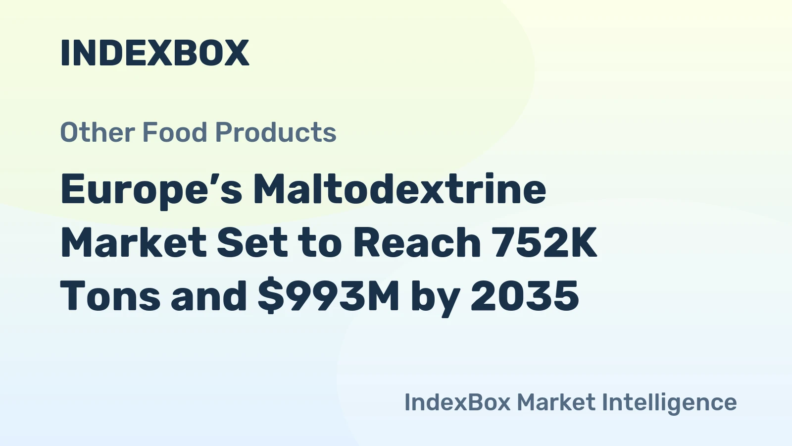 Europe’s Maltodextrine Market Set to Reach 752K Tons and $993M by 2035