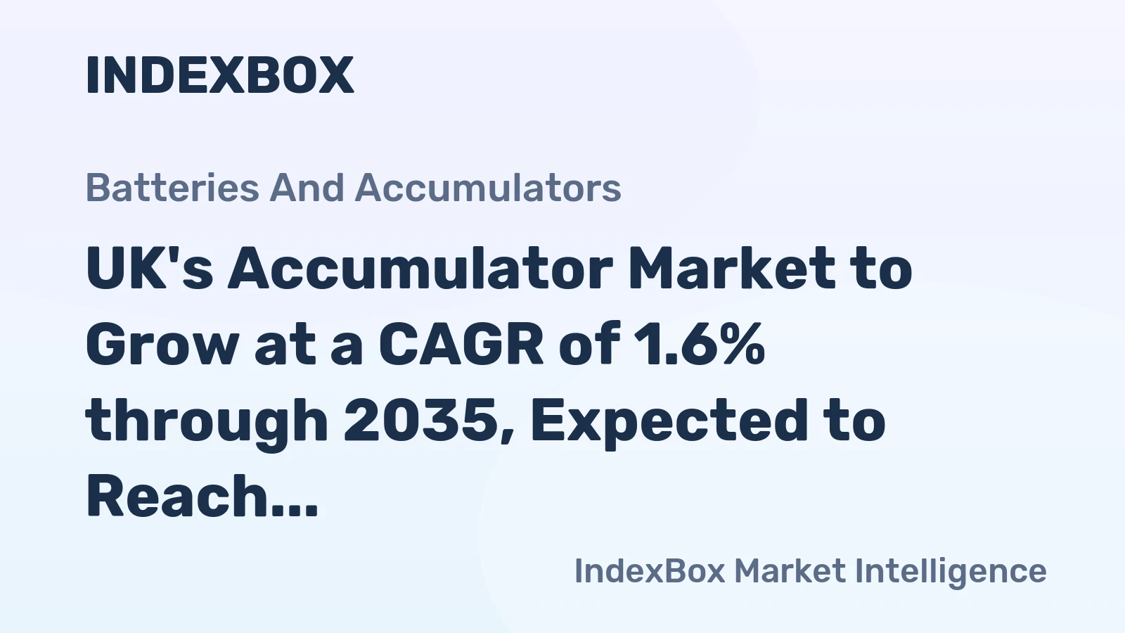 UK's Accumulator Market to Grow at a CAGR of 1.6% through 2035, Expected to Reach 123M Units
