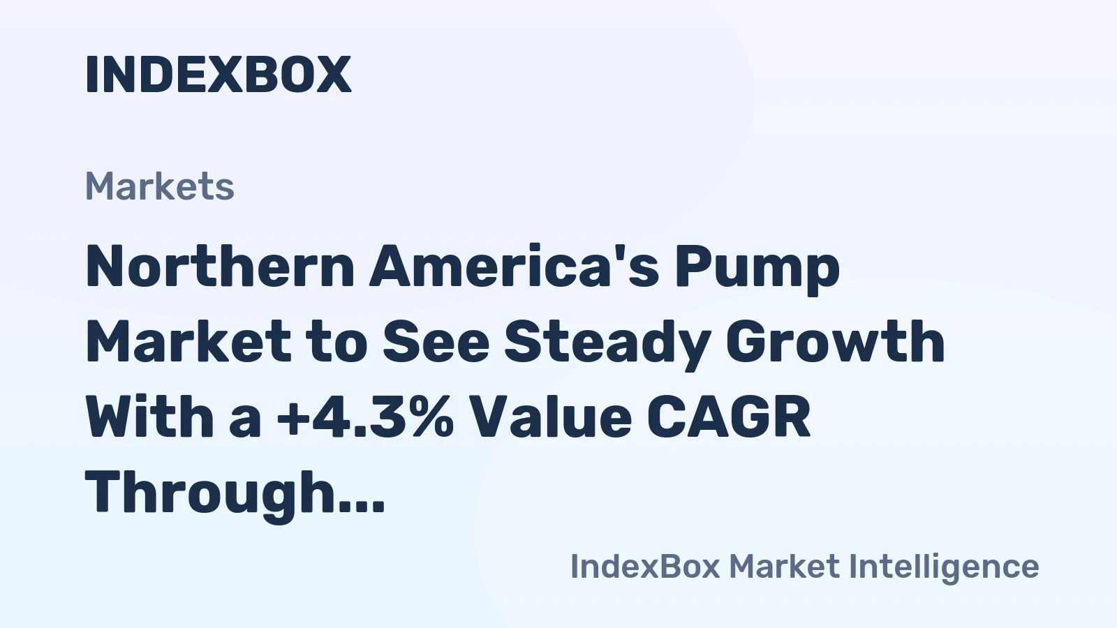 Northern America's Pump Market to See Steady Growth With a +4.3% Value CAGR Through 2035