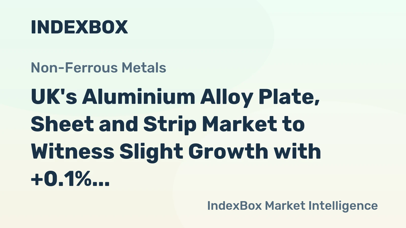UK's Aluminium Alloy Plate, Sheet and Strip Market to Witness Slight Growth with +0.1% CAGR Over Next Decade