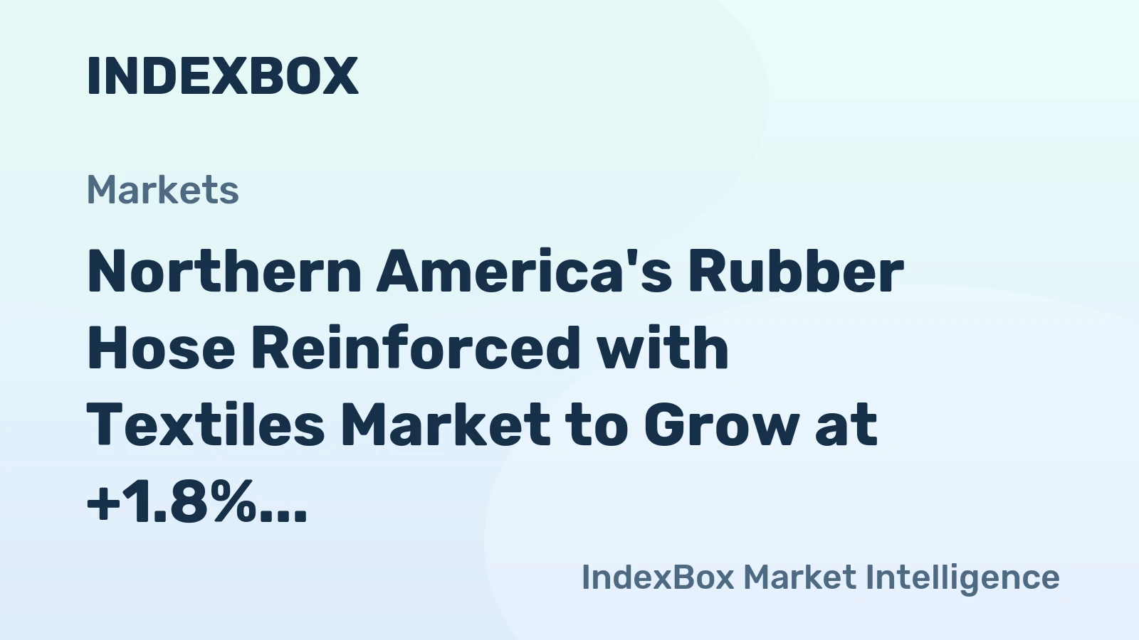 Northern America's Rubber Hose Reinforced with Textiles Market to Grow at +1.8% CAGR, Reaching 119K Tons by 2035