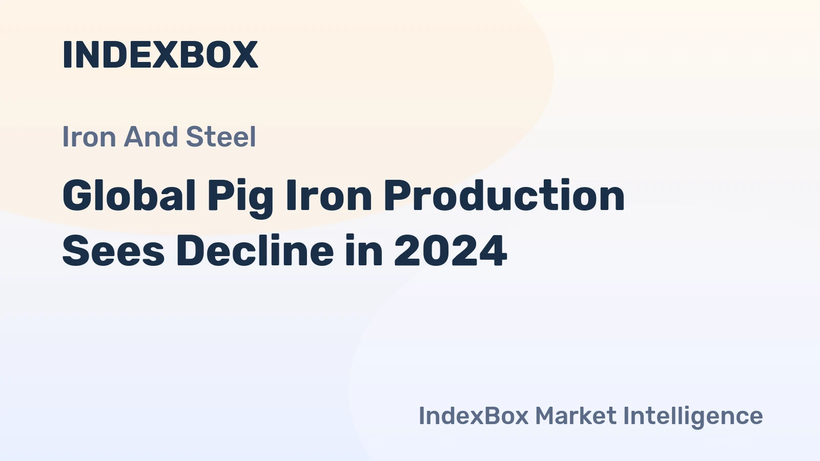 Global Pig Iron Production Sees Decline in 2024