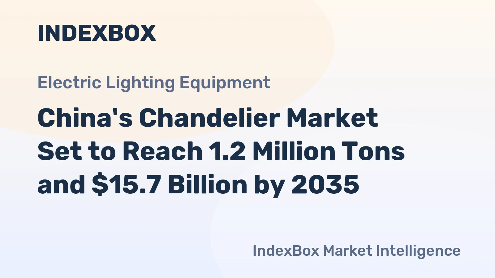 China's Chandelier Market Set to Reach 1.2 Million Tons and $15.7 Billion by 2035