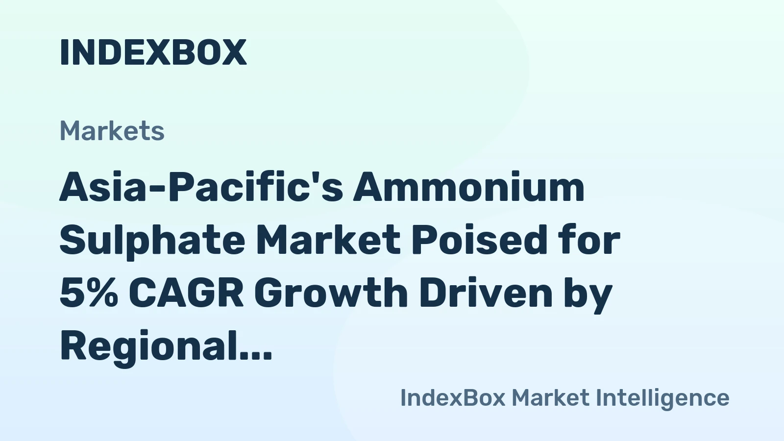 Asia-Pacific's Ammonium Sulphate Market Poised for 5% CAGR Growth Driven by Regional Demand