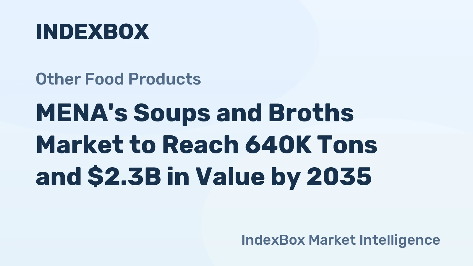 MENA's Soups and Broths Market to Reach 640K Tons and $2.3B in Value by 2035