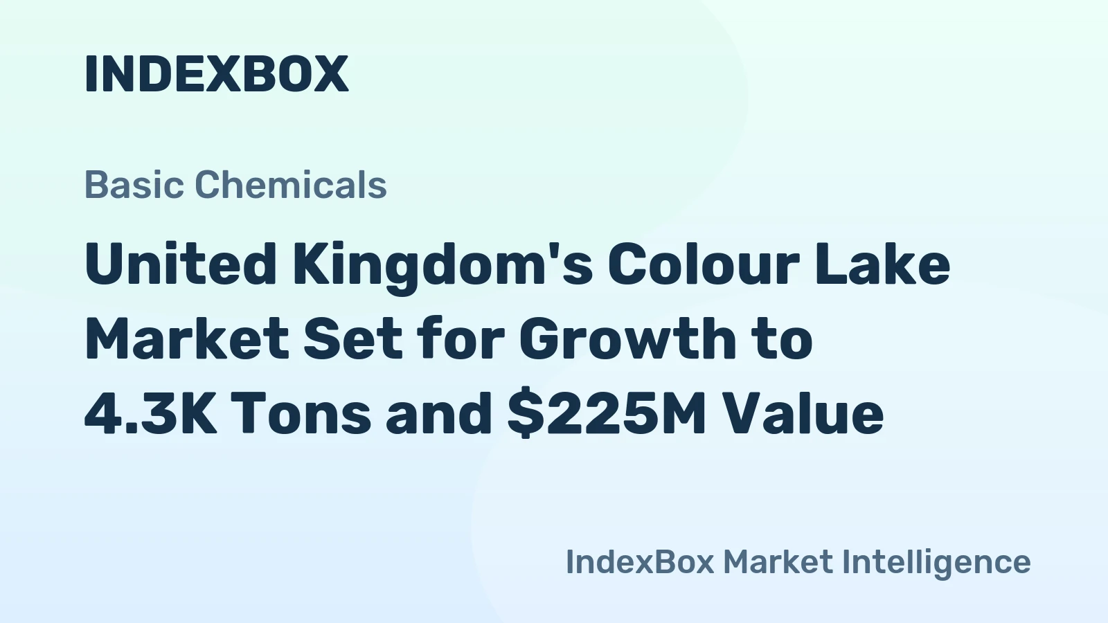 United Kingdom's Colour Lake Market Set for Growth to 4.3K Tons and $225M Value