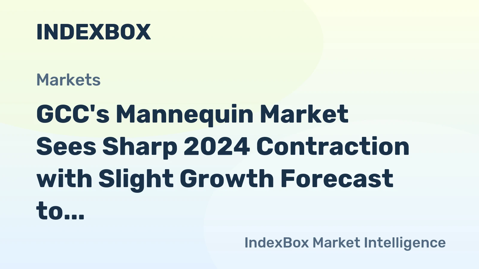 GCC's Mannequin Market Sees Sharp 2024 Contraction with Slight Growth Forecast to 2.2K Tons