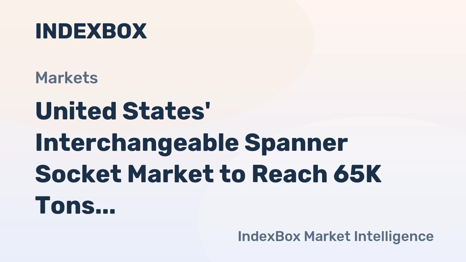 United States' Interchangeable Spanner Socket Market to Reach 65K Tons and $626M by 2035