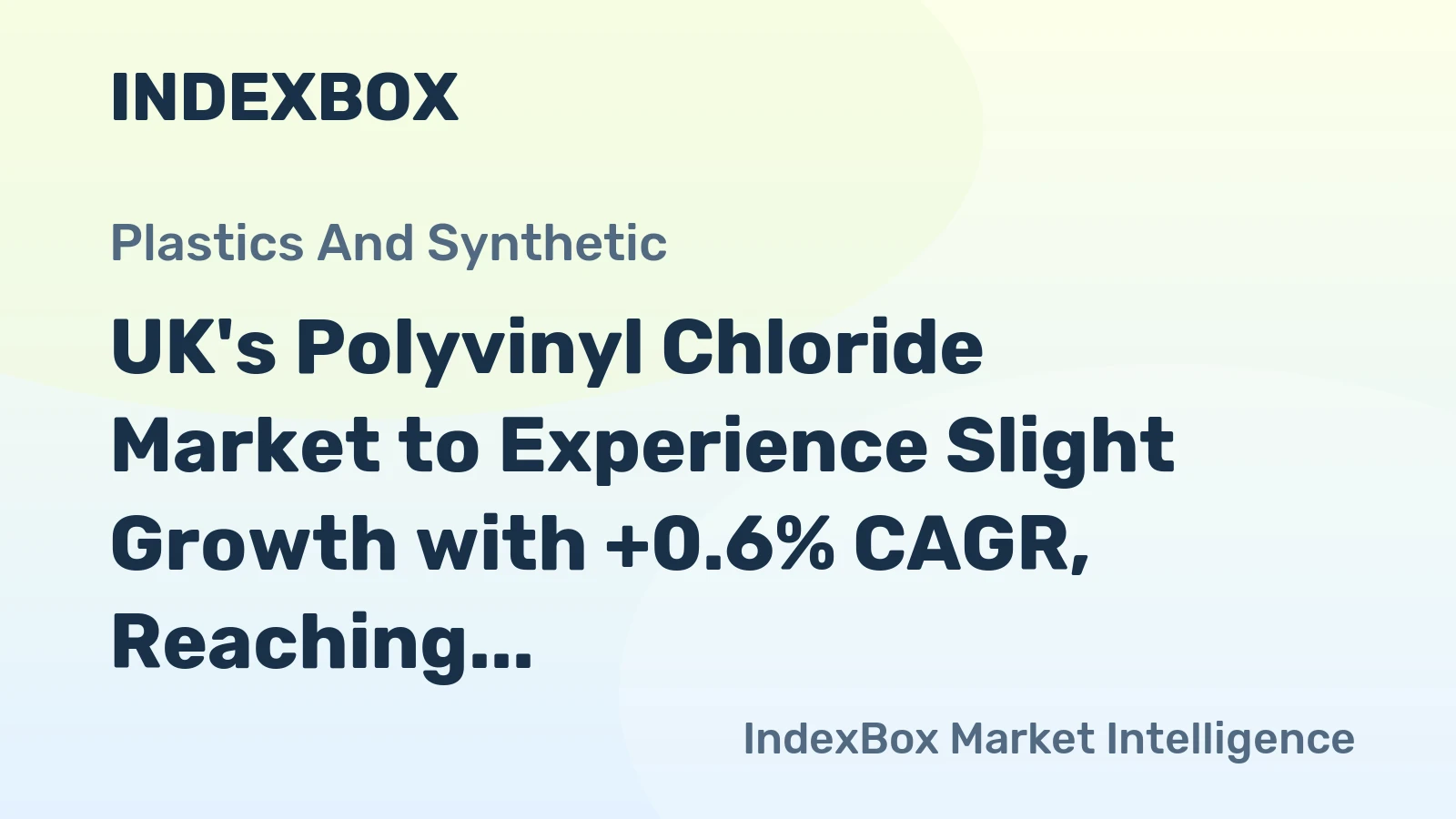 UK's Polyvinyl Chloride Market to Experience Slight Growth with +0.6% CAGR, Reaching $828M by 2035