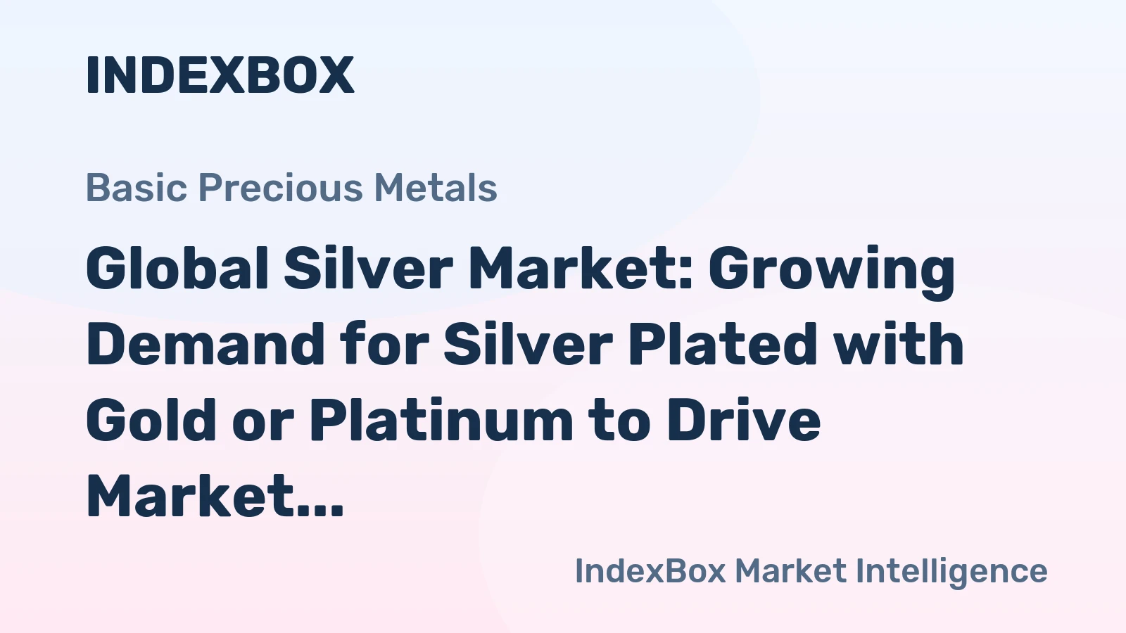 Global Silver Market: Growing Demand for Silver Plated with Gold or Platinum to Drive Market Growth at a CAGR of 1.3% from 2024-2035