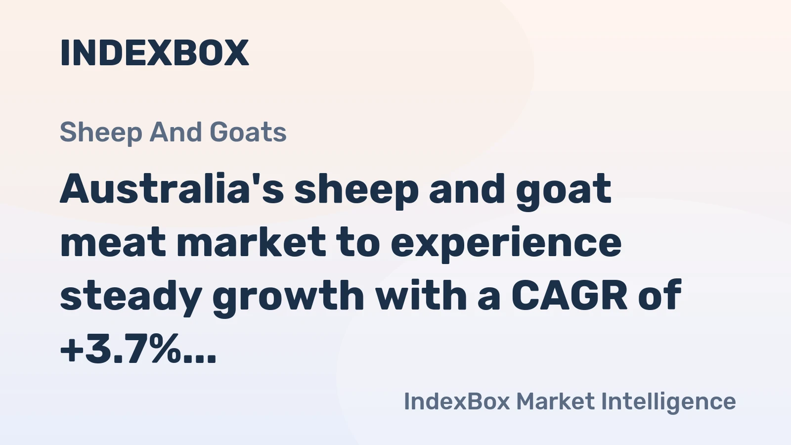 Australia's sheep and goat meat market to experience steady growth with a CAGR of +3.7% in volume and +3.9% in value from 2024 to 2035