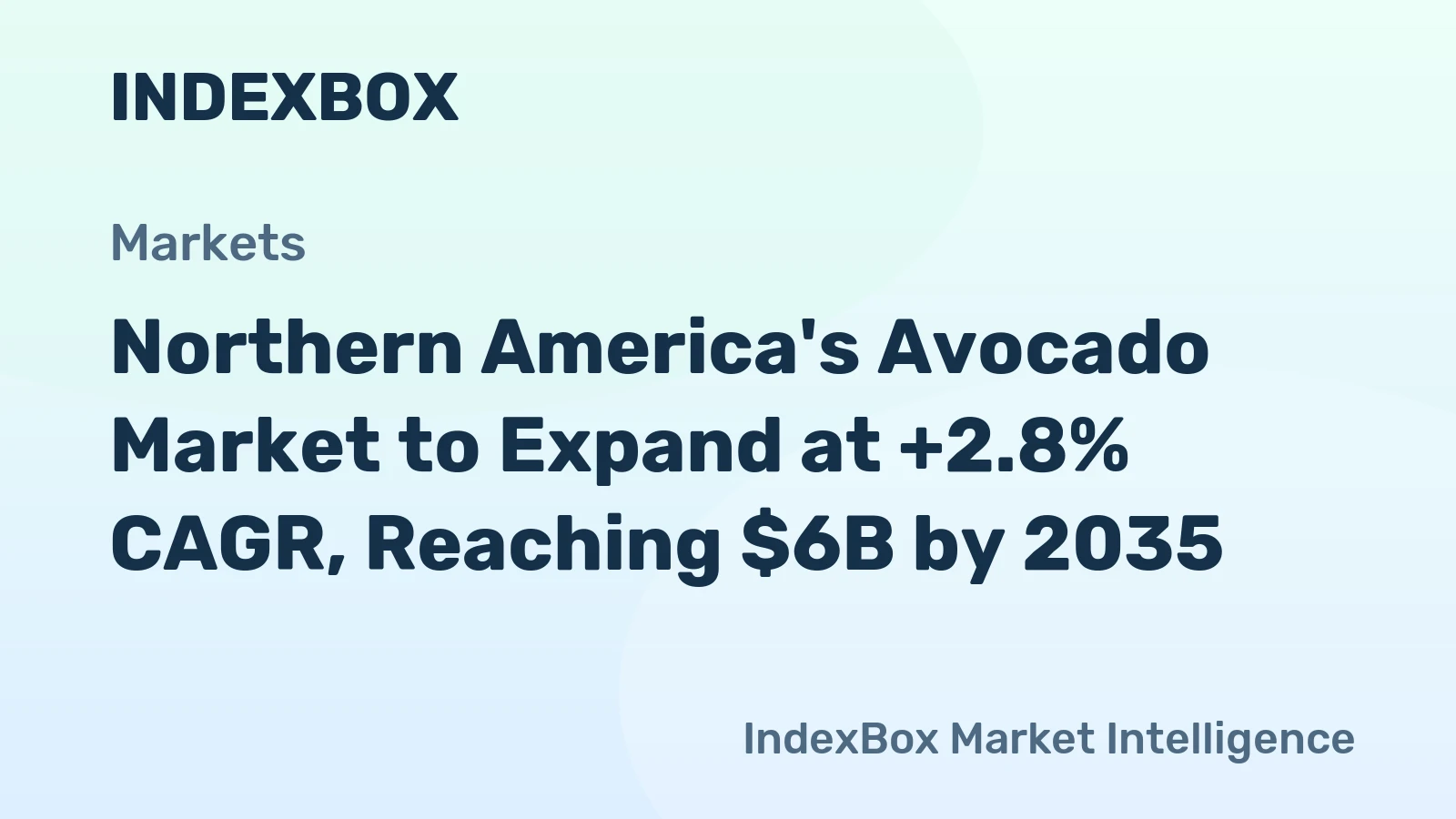 Northern America's Avocado Market to Expand at +2.8% CAGR, Reaching $6B by 2035