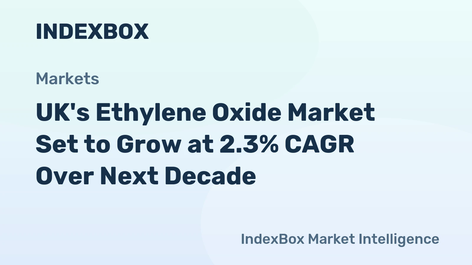 UK's Ethylene Oxide Market Set to Grow at 2.3% CAGR Over Next Decade
