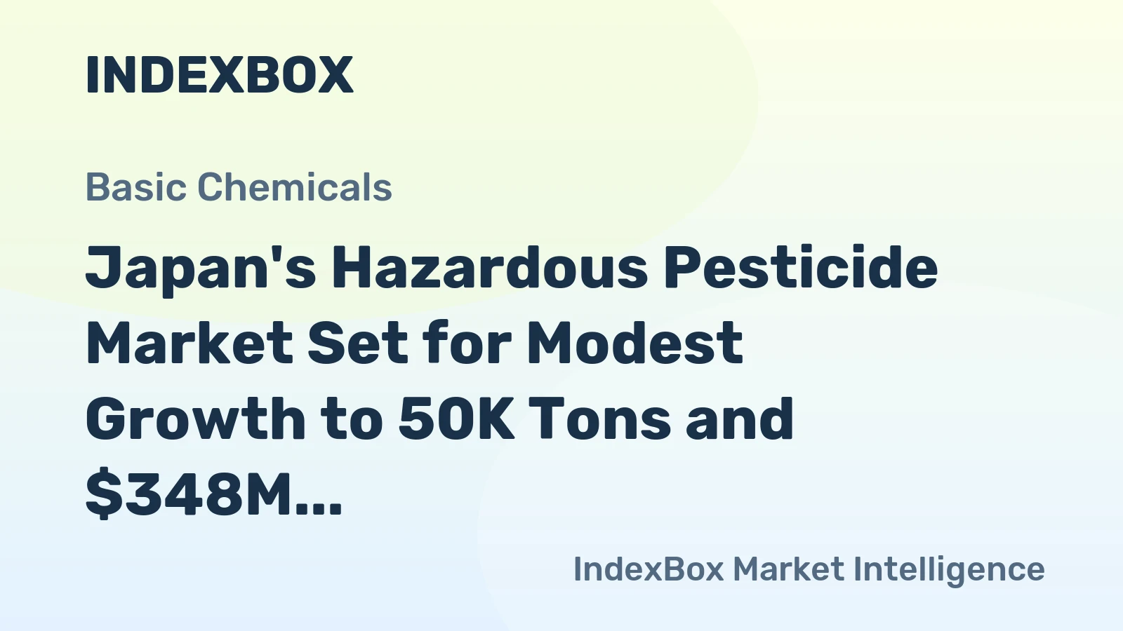 Japan's Hazardous Pesticide Market Set for Modest Growth to 50K Tons and $348M by 2035