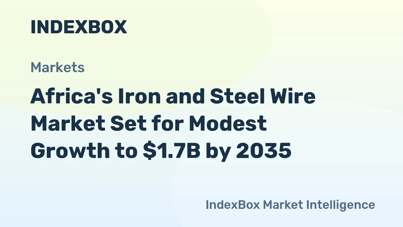 Africa's Iron and Steel Wire Market Set for Modest Growth to $1.7B by 2035