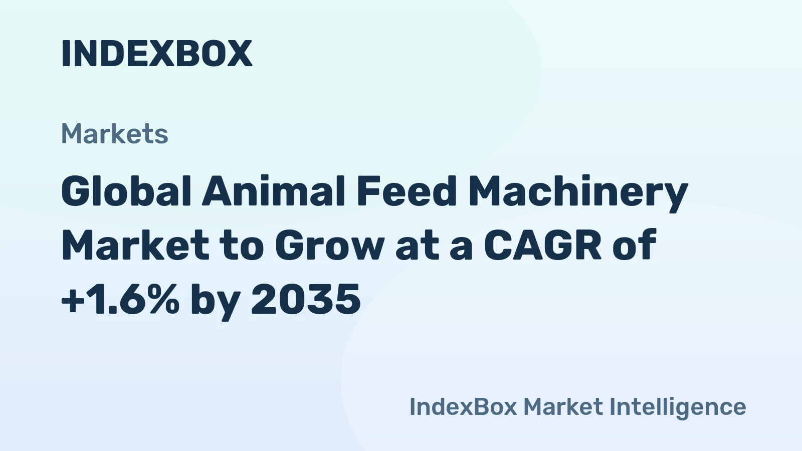 Global Animal Feed Machinery Market to Grow at a CAGR of +1.6% by 2035