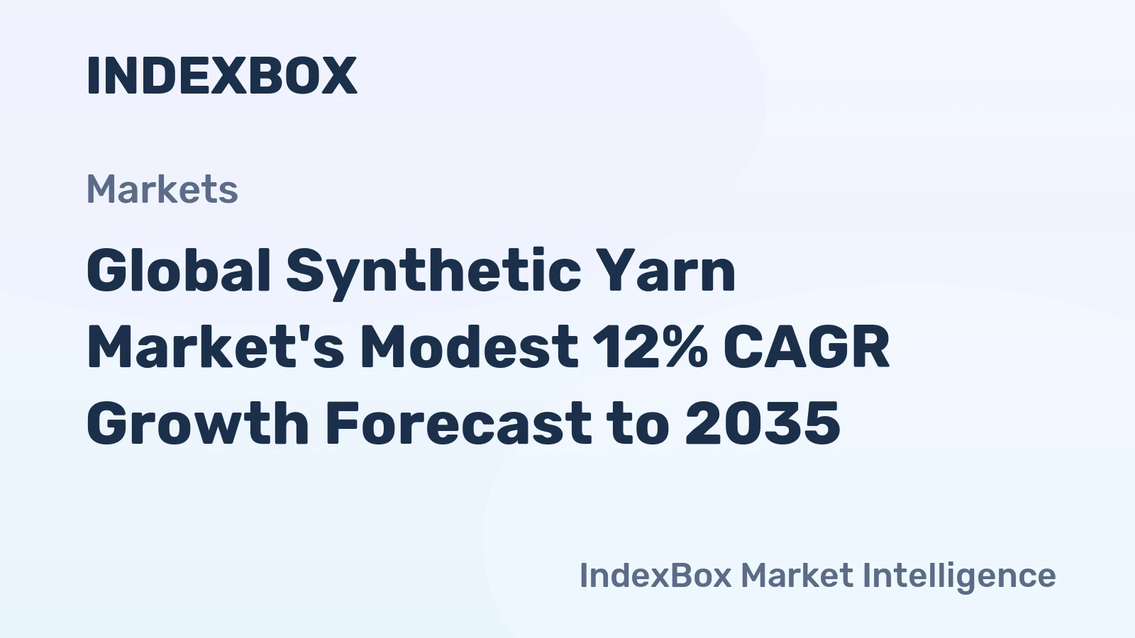 Global Synthetic Yarn Market's Modest 12% CAGR Growth Forecast to 2035