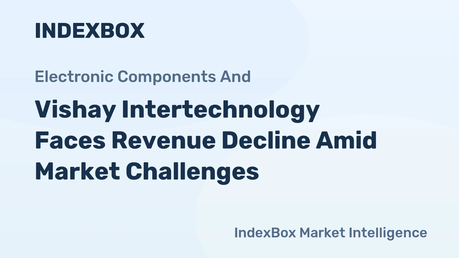 Vishay Intertechnology Faces Revenue Decline Amid Market Challenges
