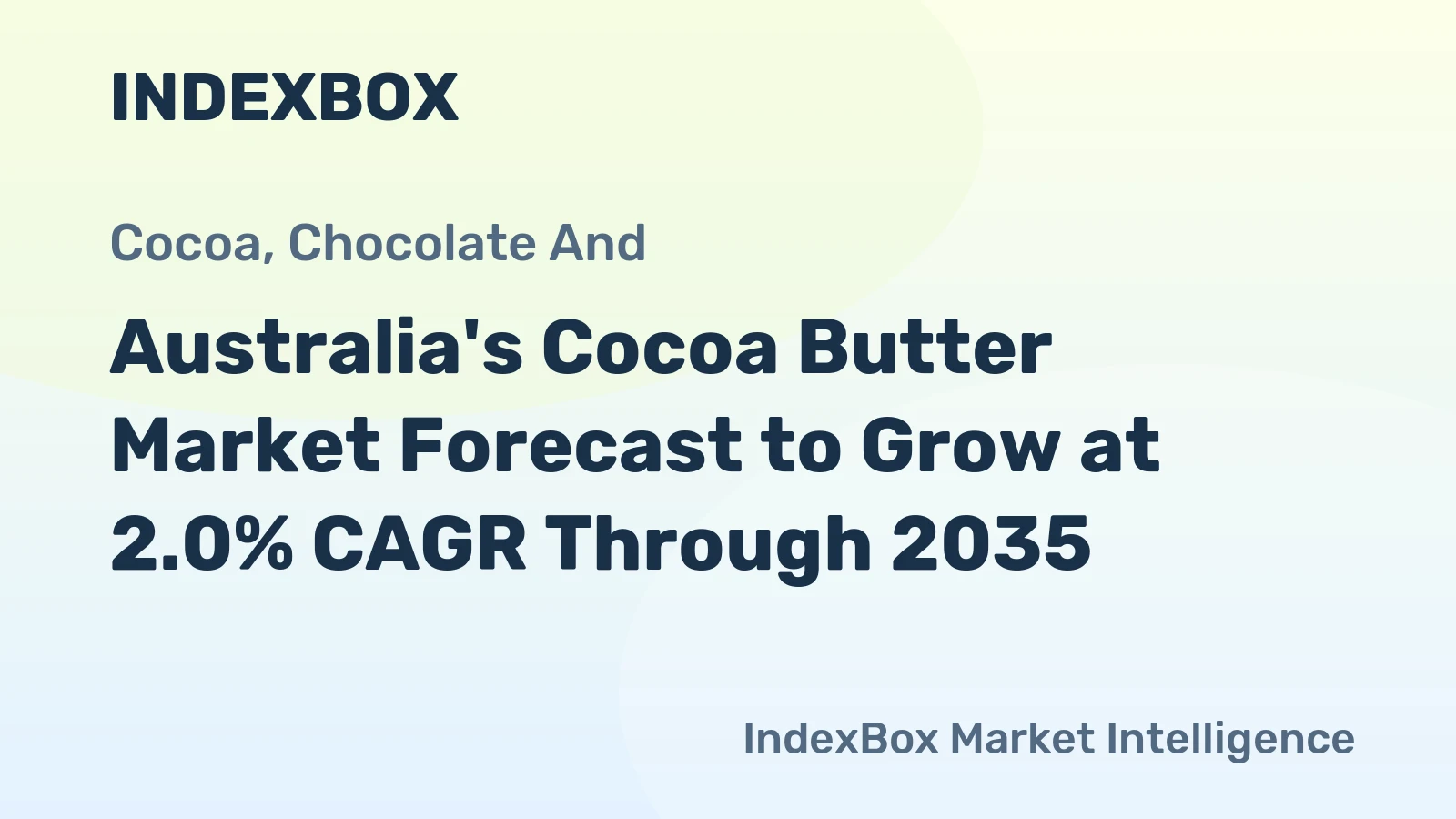 Australia's Cocoa Butter Market Forecast to Grow at 2.0% CAGR Through 2035