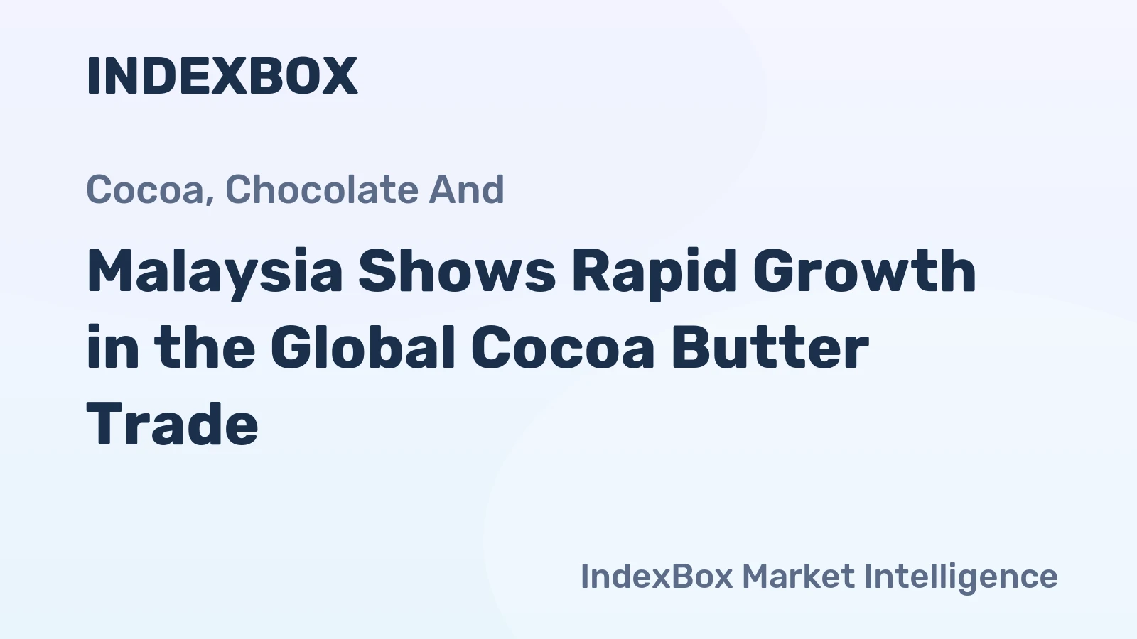 Malaysia Shows Rapid Growth in the Global Cocoa Butter Trade