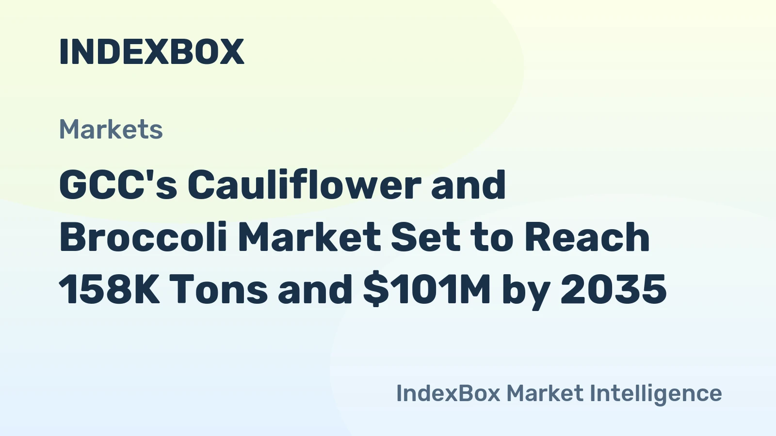 GCC's Cauliflower and Broccoli Market Set to Reach 158K Tons and $101M by 2035