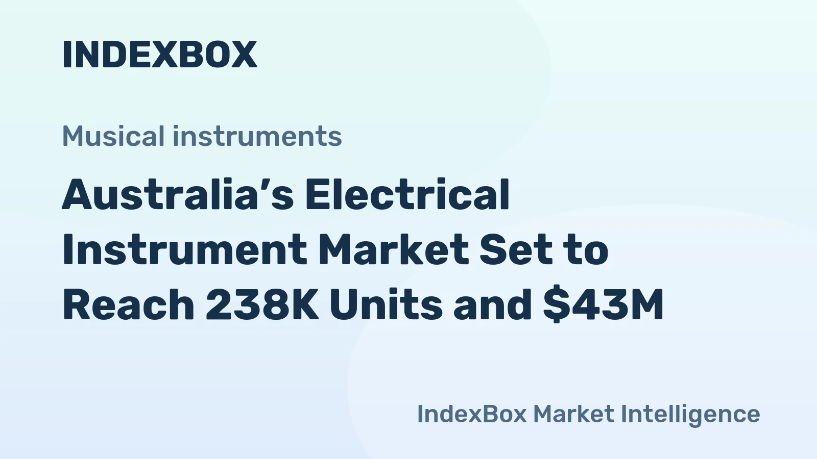 Australia’s Electrical Instrument Market Set to Reach 238K Units and $43M