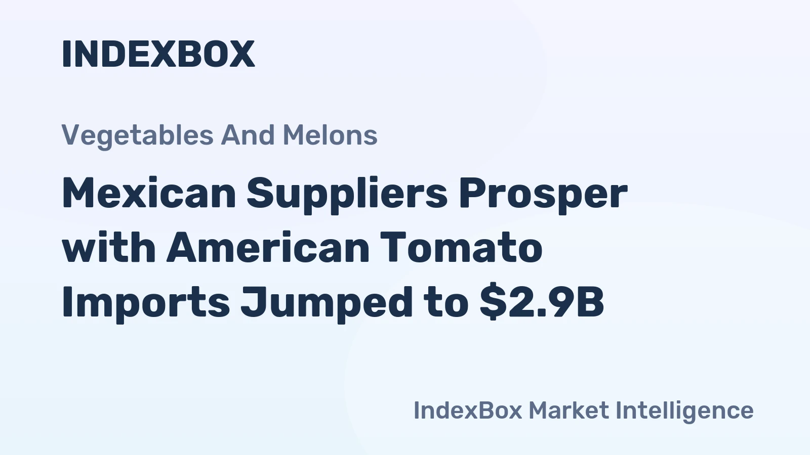 Mexican Suppliers Prosper with American Tomato Imports Jumped to $2.9B