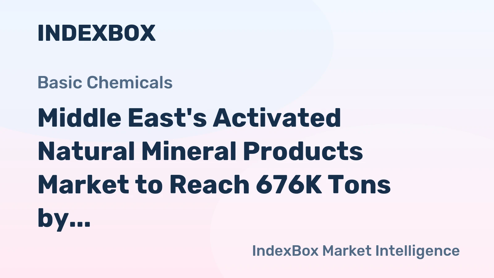 Middle East's Activated Natural Mineral Products Market to Reach 676K Tons by 2035, Valued at $290M