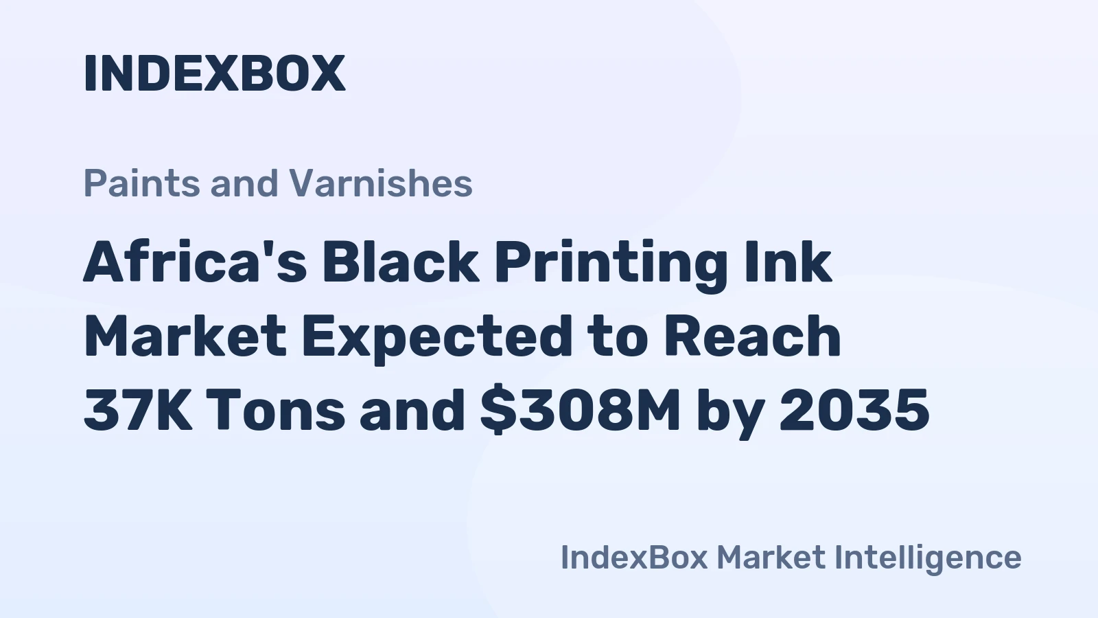 Africa's Black Printing Ink Market Expected to Reach 37K Tons and $308M by 2035