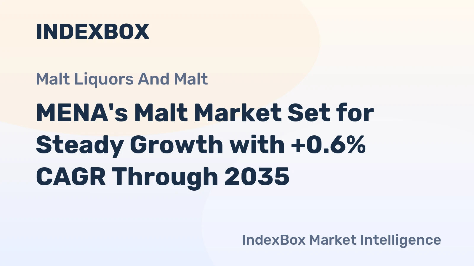 MENA's Malt Market Set for Steady Growth with +0.6% CAGR Through 2035