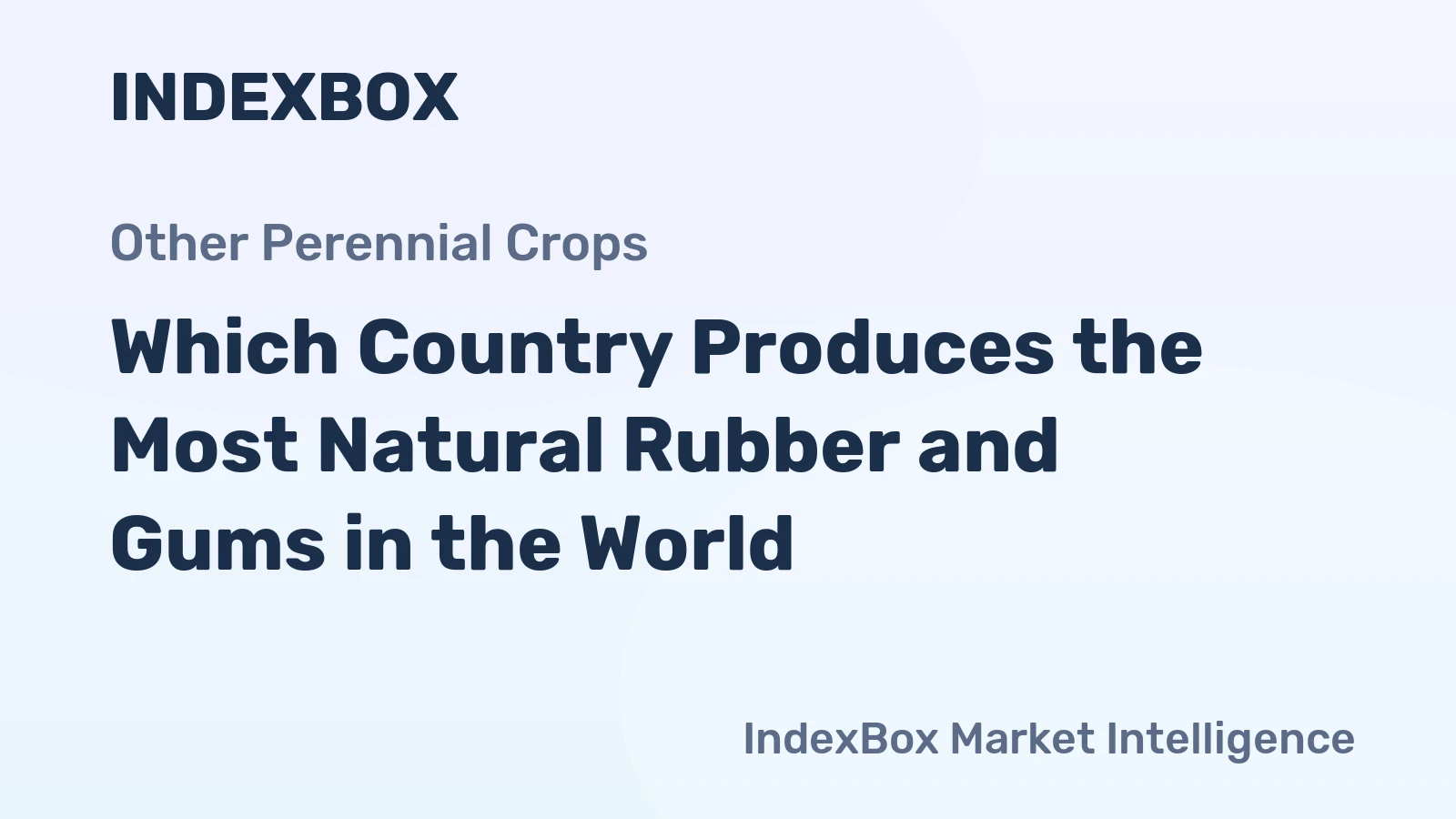Which Country Produces the Most Natural Rubber and Gums in the World?