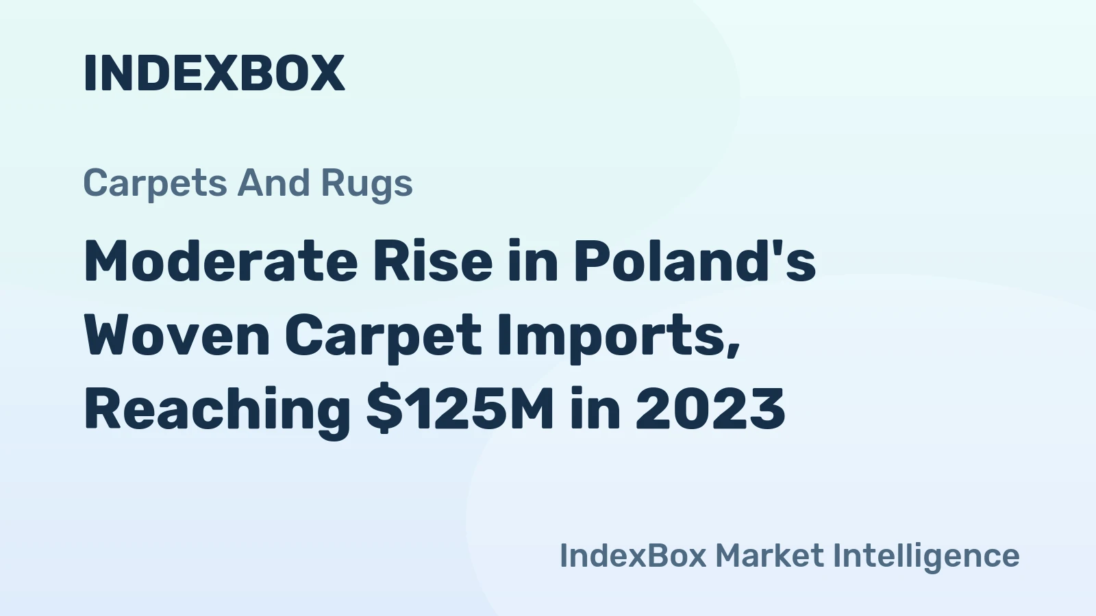 Moderate Rise in Poland's Woven Carpet Imports, Reaching $125M in 2023