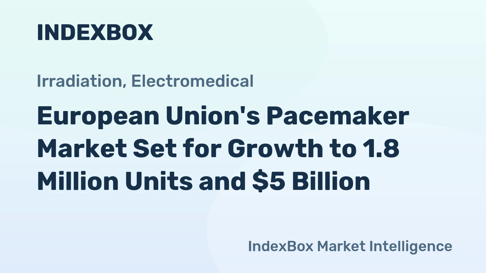 European Union's Pacemaker Market Set for Growth to 1.8 Million Units and $5 Billion