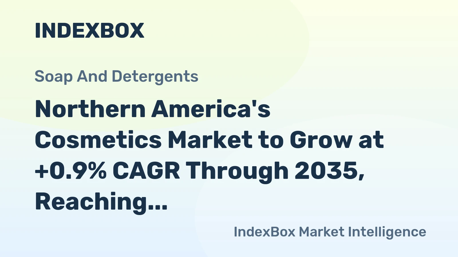 Northern America's Cosmetics Market to Grow at +0.9% CAGR Through 2035, Reaching 993K Tons