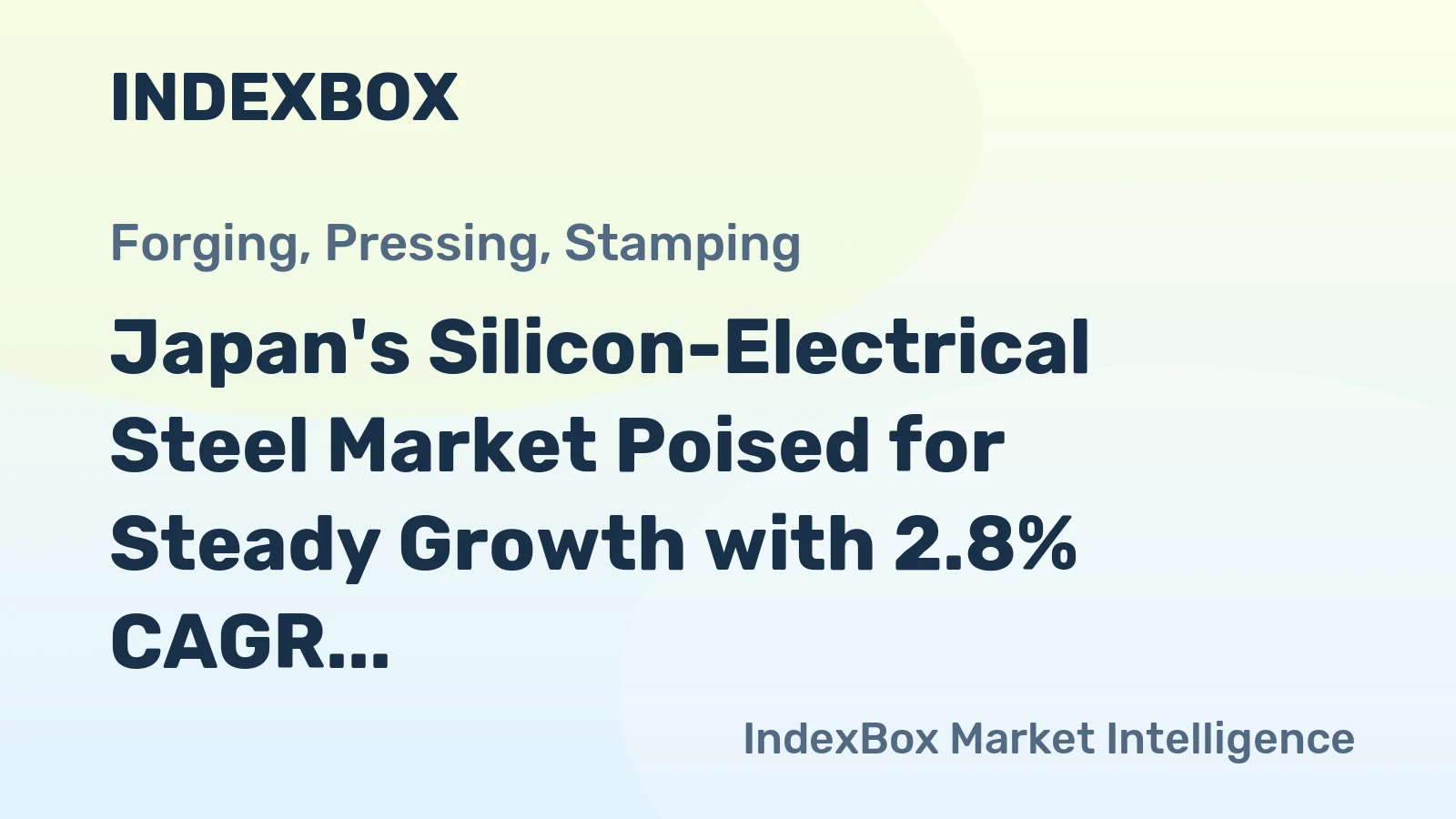 Japan's Silicon-Electrical Steel Market Poised for Steady Growth with 2.8% CAGR in Value Through 2035