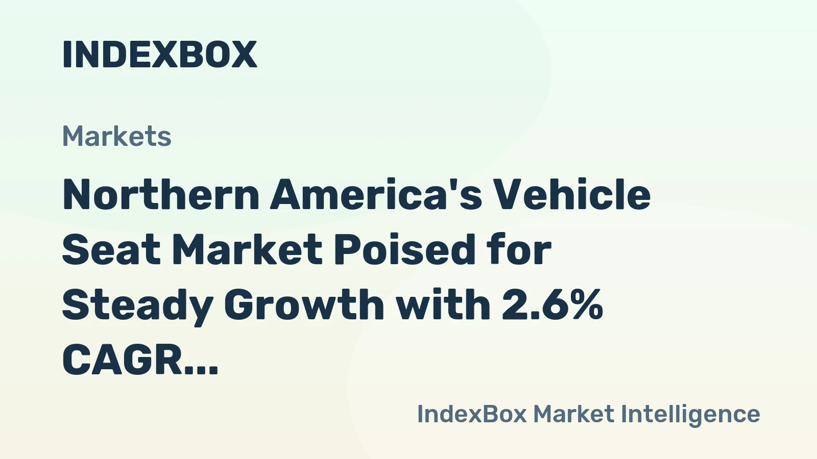 Northern America's Vehicle Seat Market Poised for Steady Growth with 2.6% CAGR Through 2035