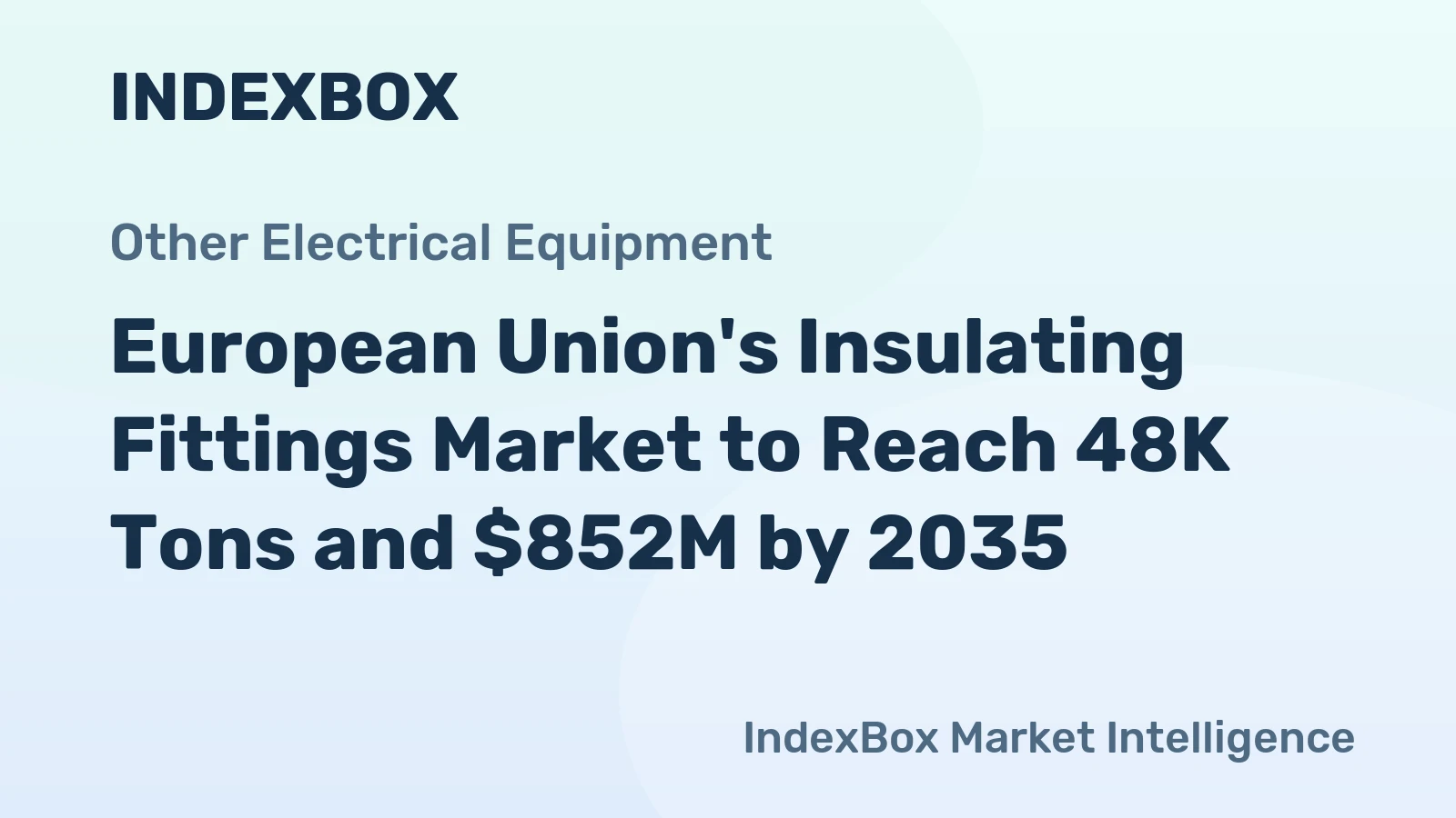 European Union's Insulating Fittings Market to Reach 48K Tons and $852M by 2035