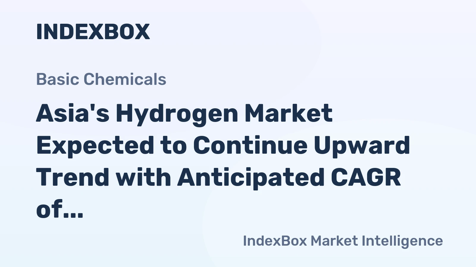 Asia's Hydrogen Market Expected to Continue Upward Trend with Anticipated CAGR of +0.9% from 2024 to 2035, Reaching 6.5B Cubic Meters