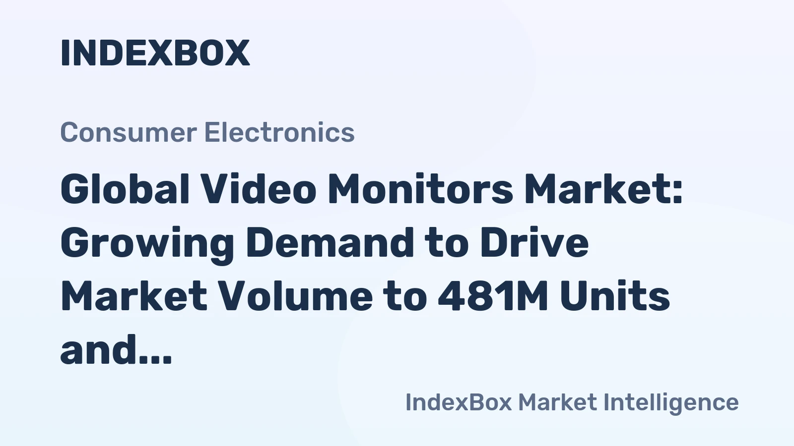 Global Video Monitors Market: Growing Demand to Drive Market Volume to 481M Units and Market Value to $167.9B by 2035