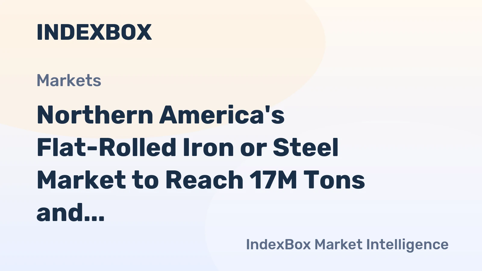 Northern America's Flat-Rolled Iron or Steel Market to Reach 17M Tons and $24.9B by 2035