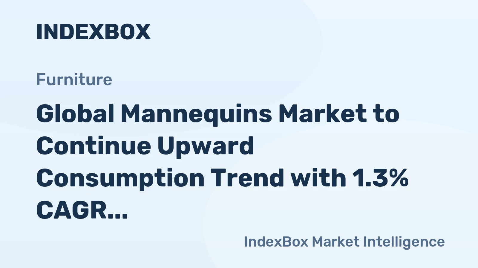 Global Mannequins Market to Continue Upward Consumption Trend with 1.3% CAGR