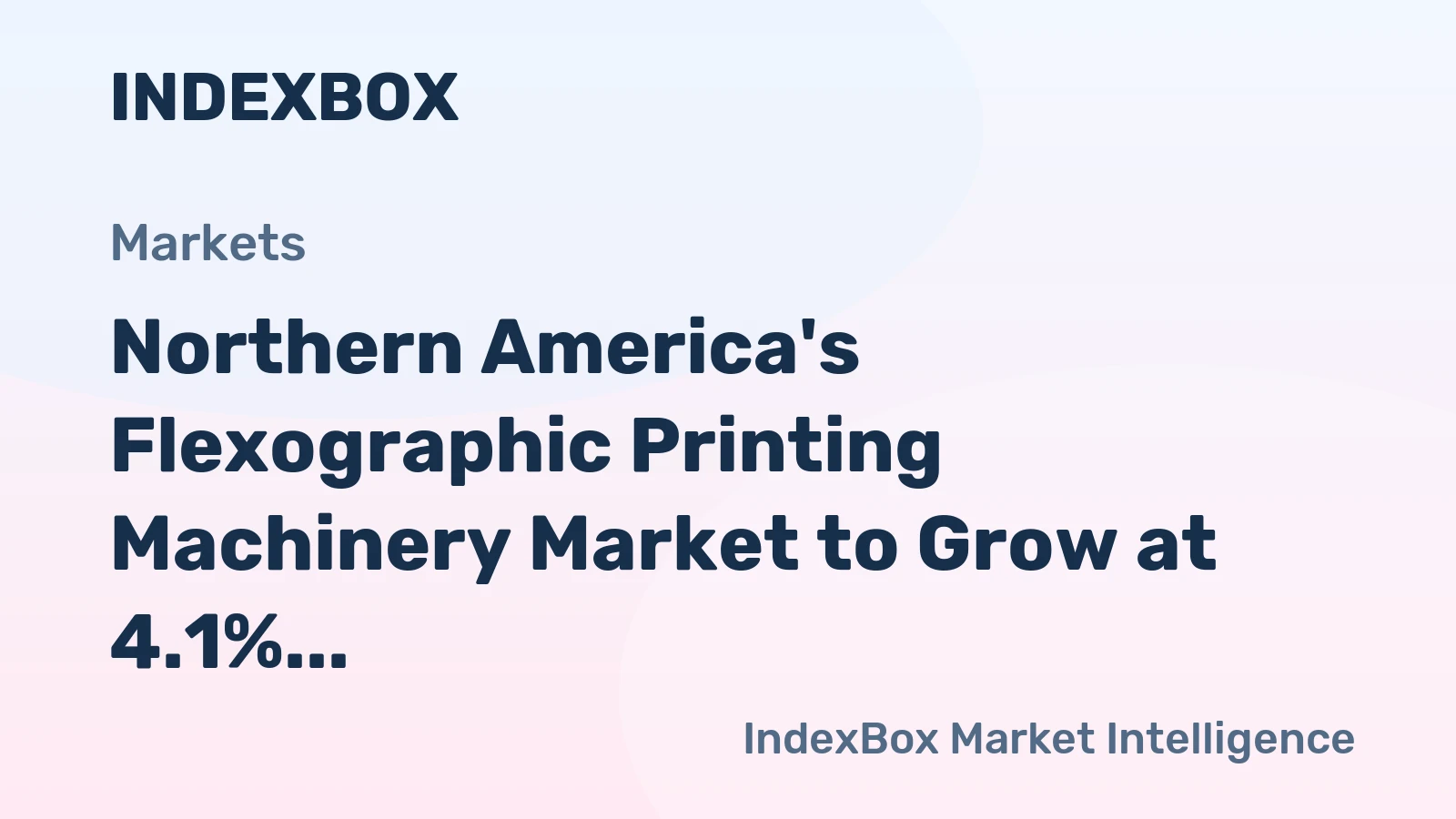 Northern America's Flexographic Printing Machinery Market to Grow at 4.1% CAGR Through 2035
