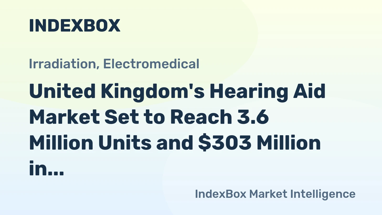 United Kingdom's Hearing Aid Market Set to Reach 3.6 Million Units and $303 Million in Value by 2035