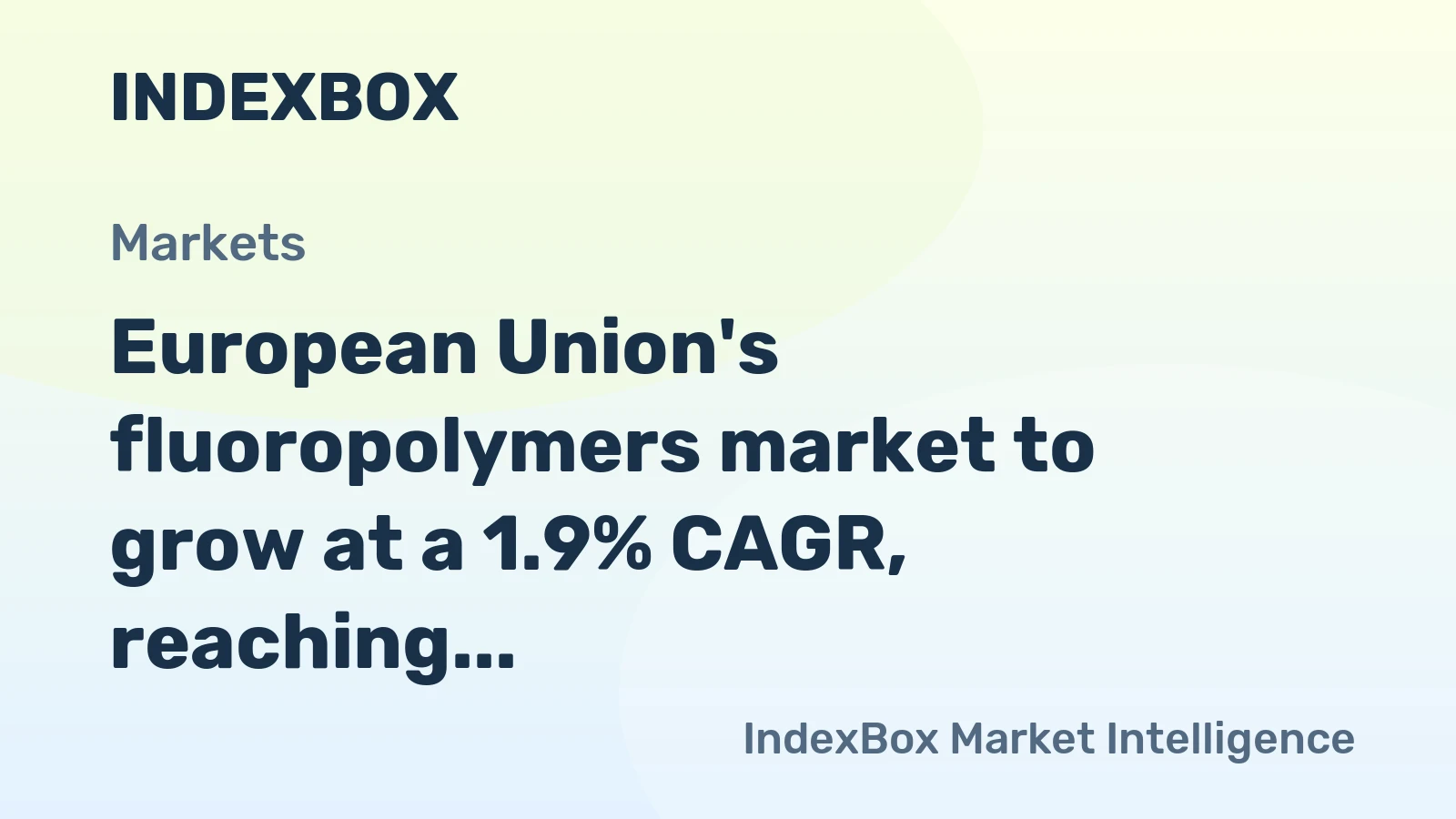 European Union's fluoropolymers market to grow at a 1.9% CAGR, reaching $2.3B by 2035, driven by rising demand.