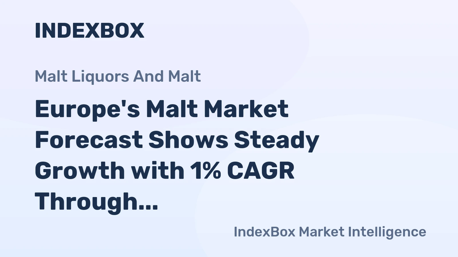 Europe's Malt Market Forecast Shows Steady Growth with 1% CAGR Through 2035