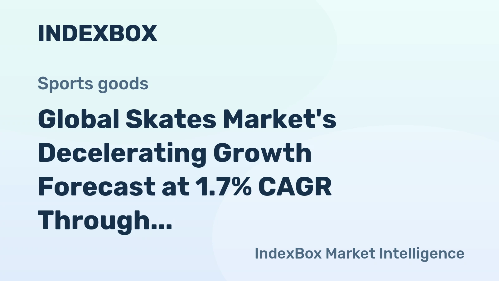 Global Skates Market's Decelerating Growth Forecast at 1.7% CAGR Through 2035