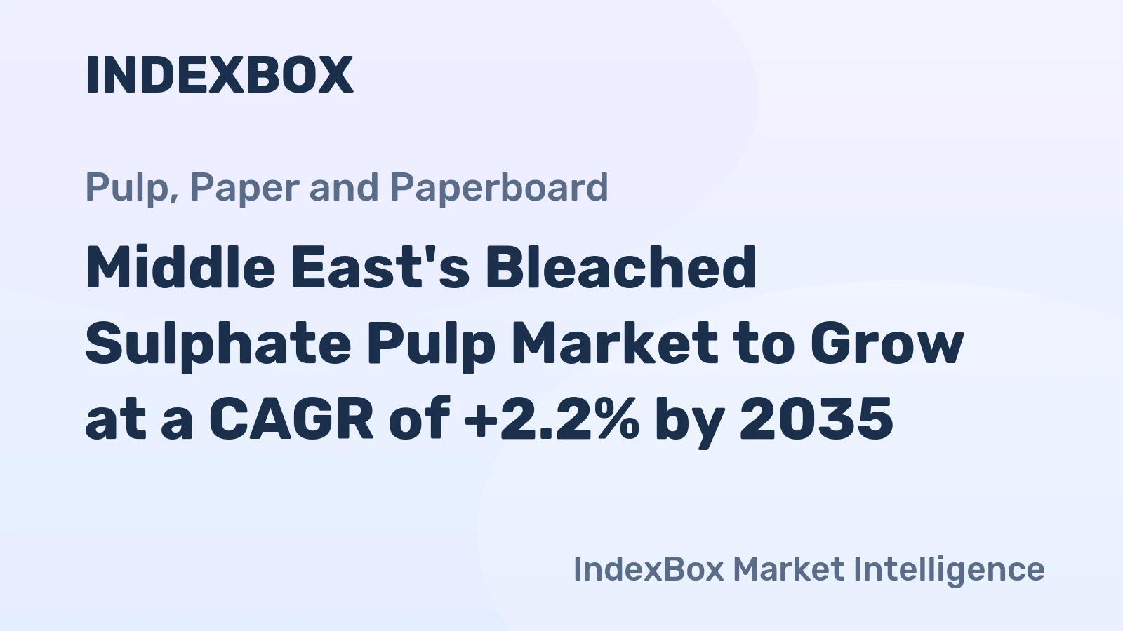 Middle East's Bleached Sulphate Pulp Market to Grow at a CAGR of +2.2% by 2035