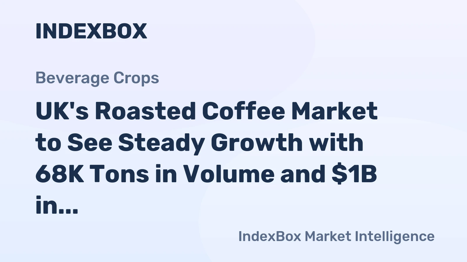 UK's Roasted Coffee Market to See Steady Growth with 68K Tons in Volume and $1B in Value by 2035